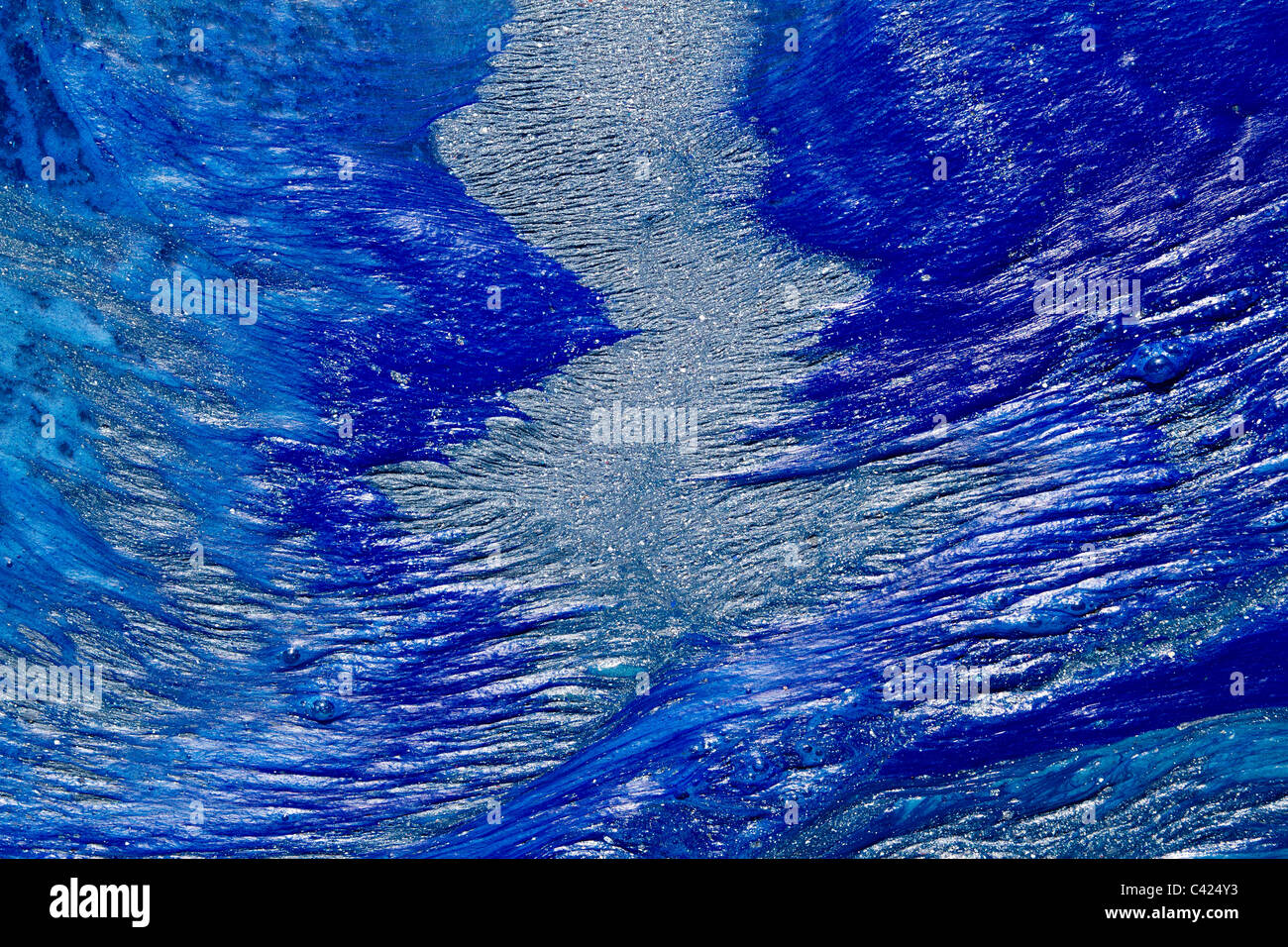 abstract blue paint texture shapes background fresh liquid Stock Photo ...
