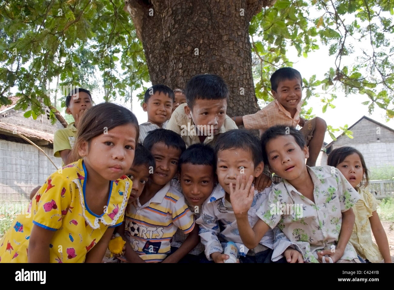 Happy Cambodian Children