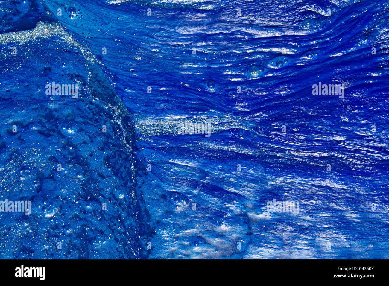 abstract blue paint texture shapes background fresh liquid Stock Photo ...