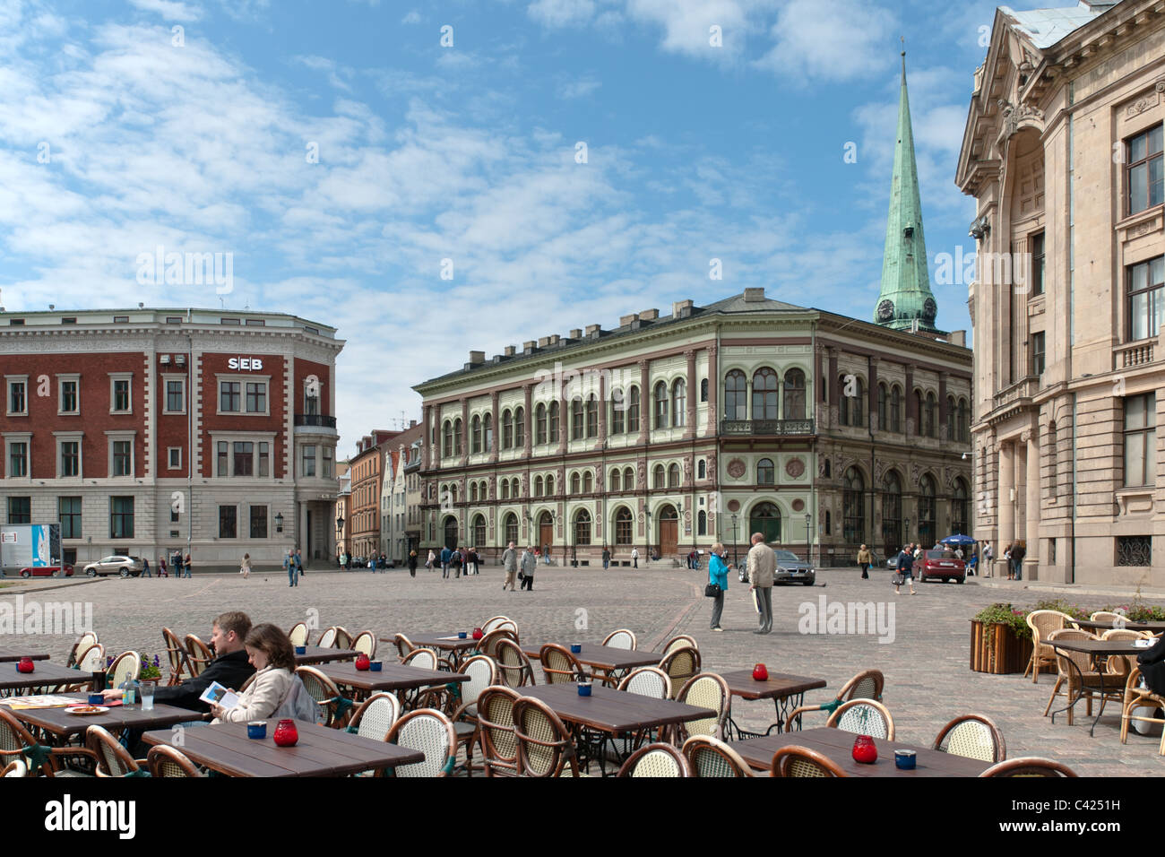 A market square in Riga, Latvia Stock Photo - Alamy
