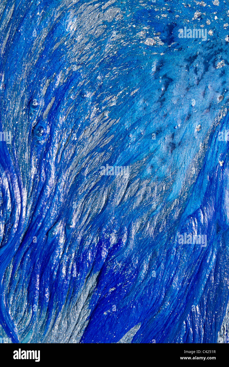 abstract blue paint texture shapes background fresh liquid Stock Photo ...