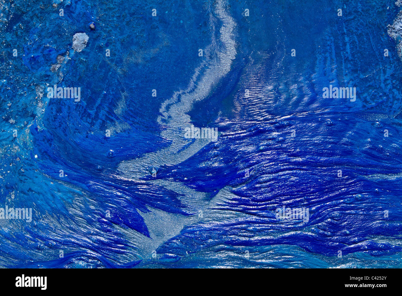 abstract blue paint texture shapes background fresh liquid Stock Photo ...