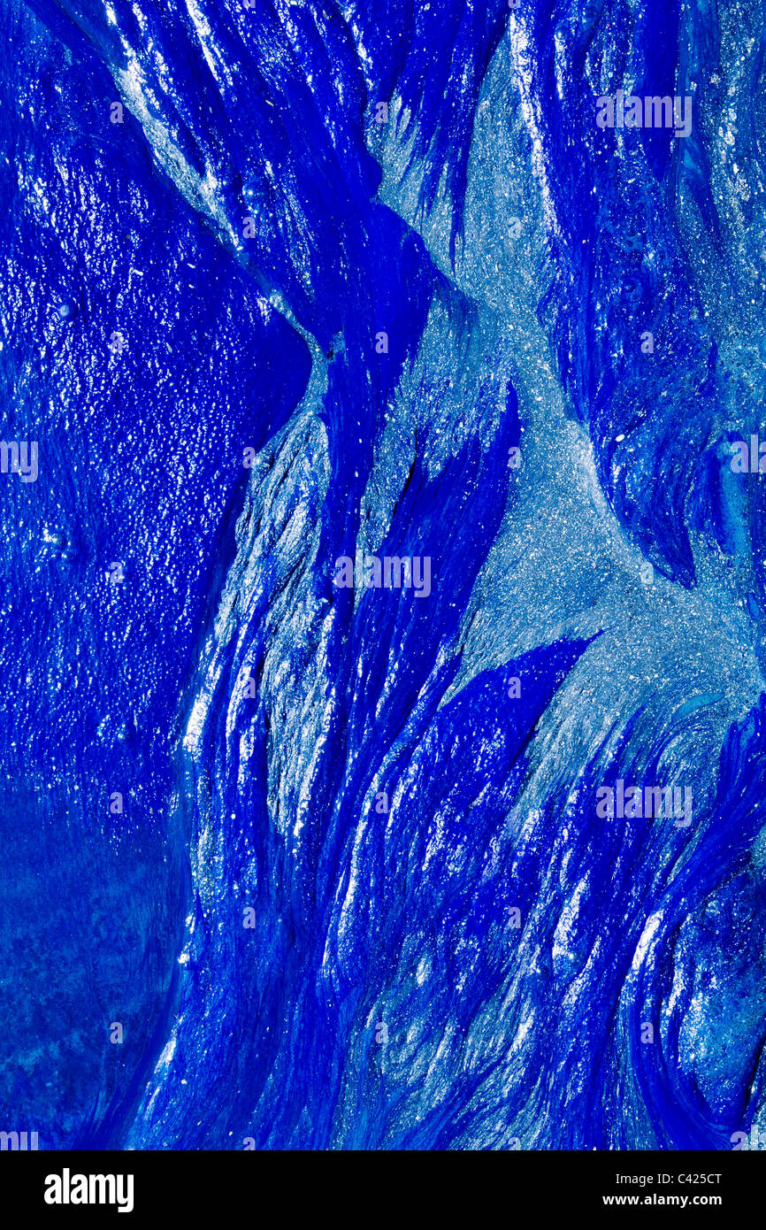 blue paint abstract texture background liquid mix Stock Photo - Alamy