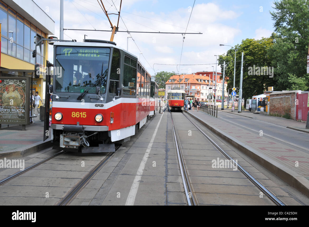 Trams in the Czech Republic Stock Photo - Alamy