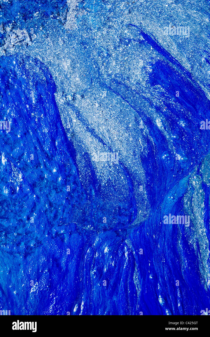 blue paint abstract texture background liquid mix Stock Photo - Alamy