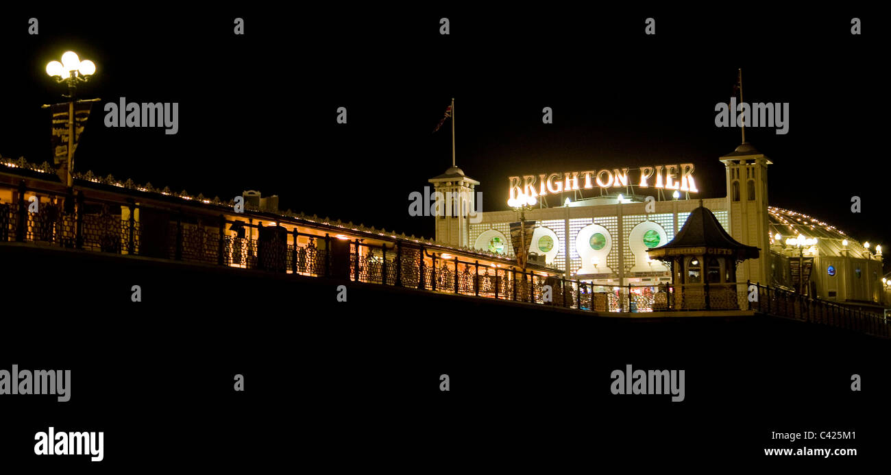 Brighton, East Sussex at Night Stock Photo - Alamy