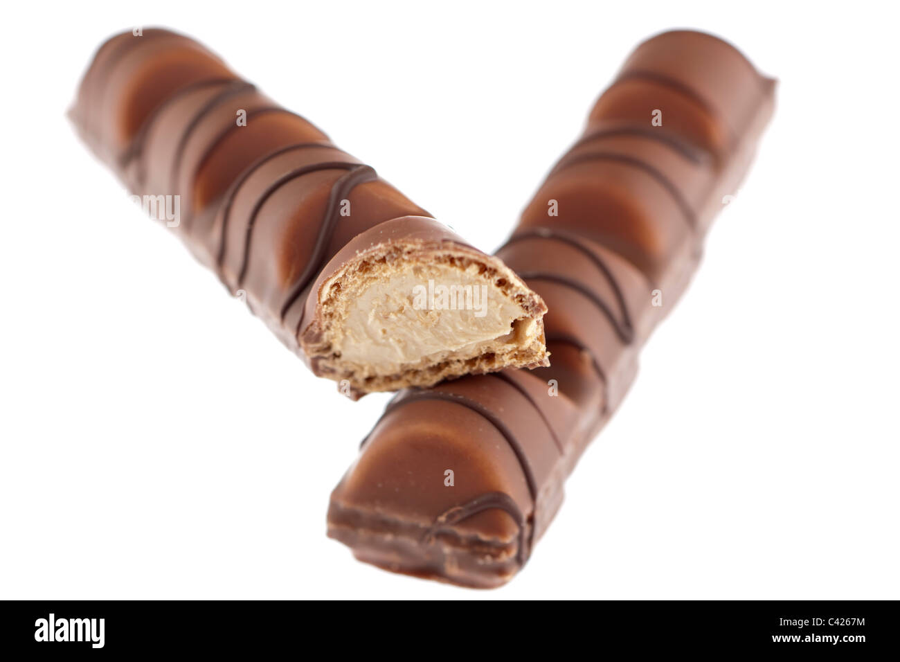 Two bars of Kinder Beuno milk and hazelnuts Stock Photo - Alamy