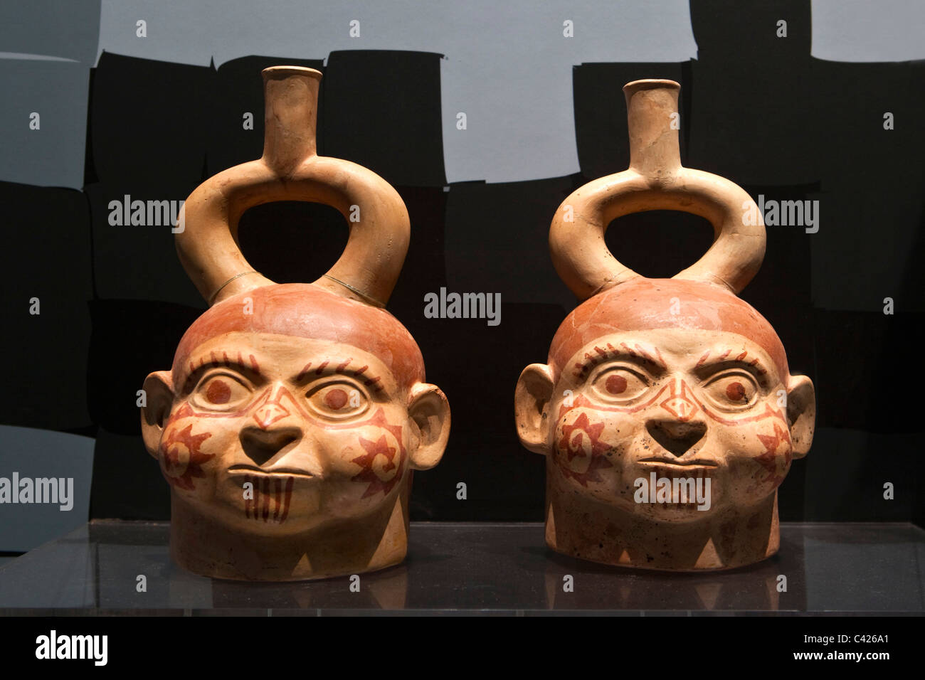 Peru, Trujillo, Huaca de la Luna. Temple that belonged to the capital ...