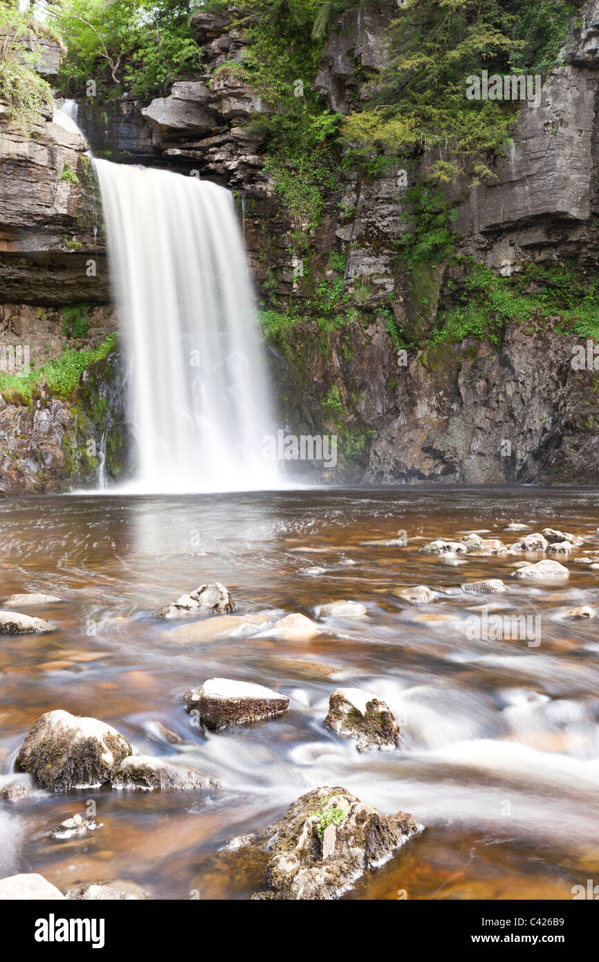 Thornton Force waterfall on the Ingleton waterfall trail, North ...