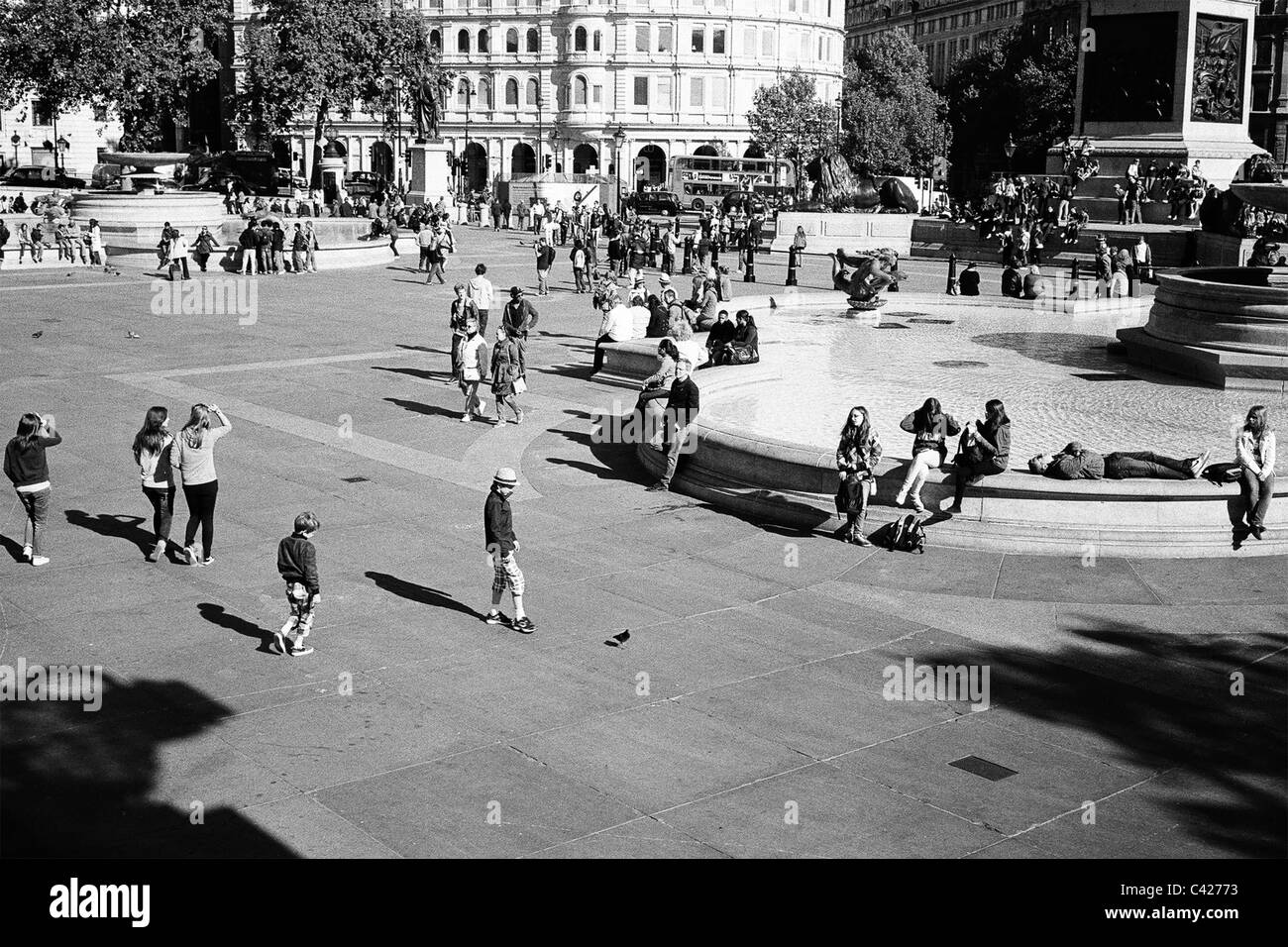 Man pigeon chasing Black and White Stock Photos & Images - Alamy
