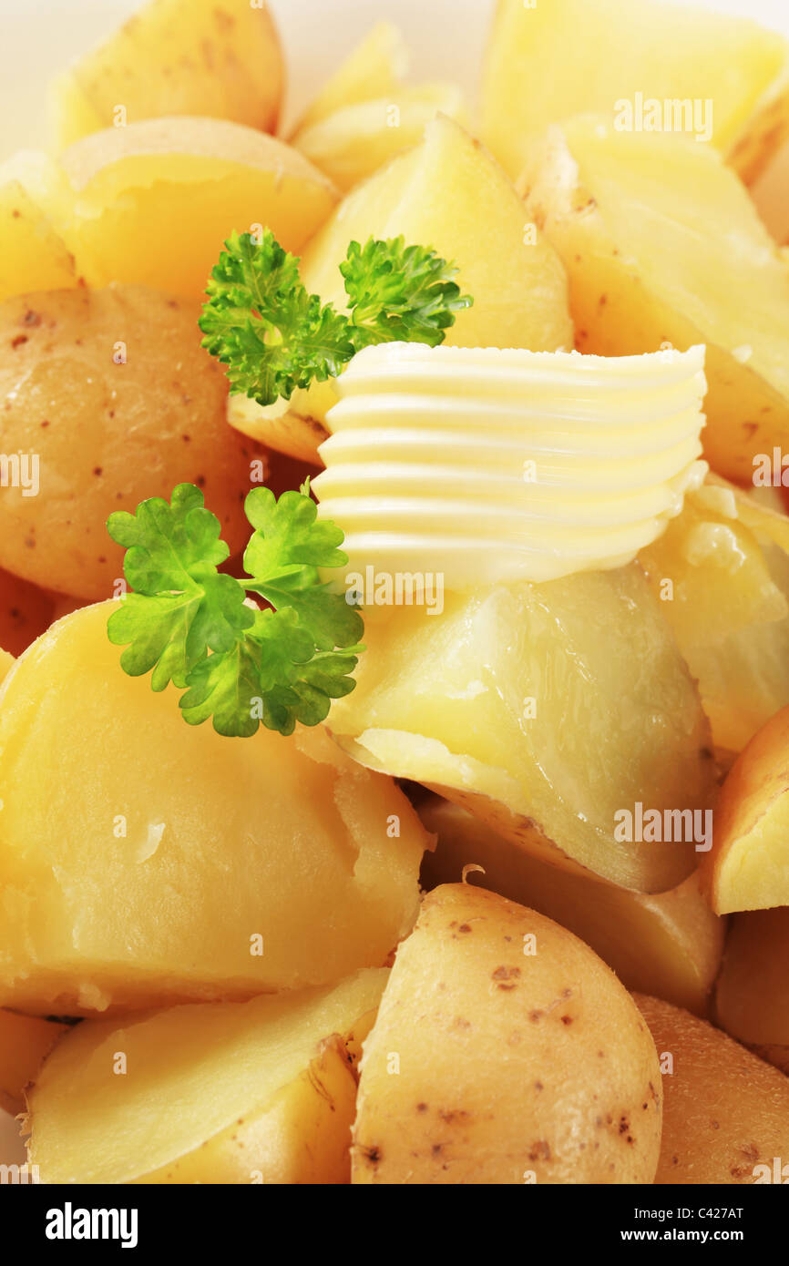 Cooked new potatoes butter hi-res stock photography and images - Alamy