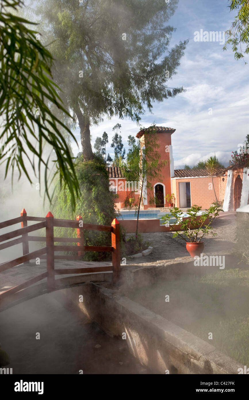 Peru, Cajamarca, Banos del Inca, Hotel Laguna Seca. Hot springs and ...