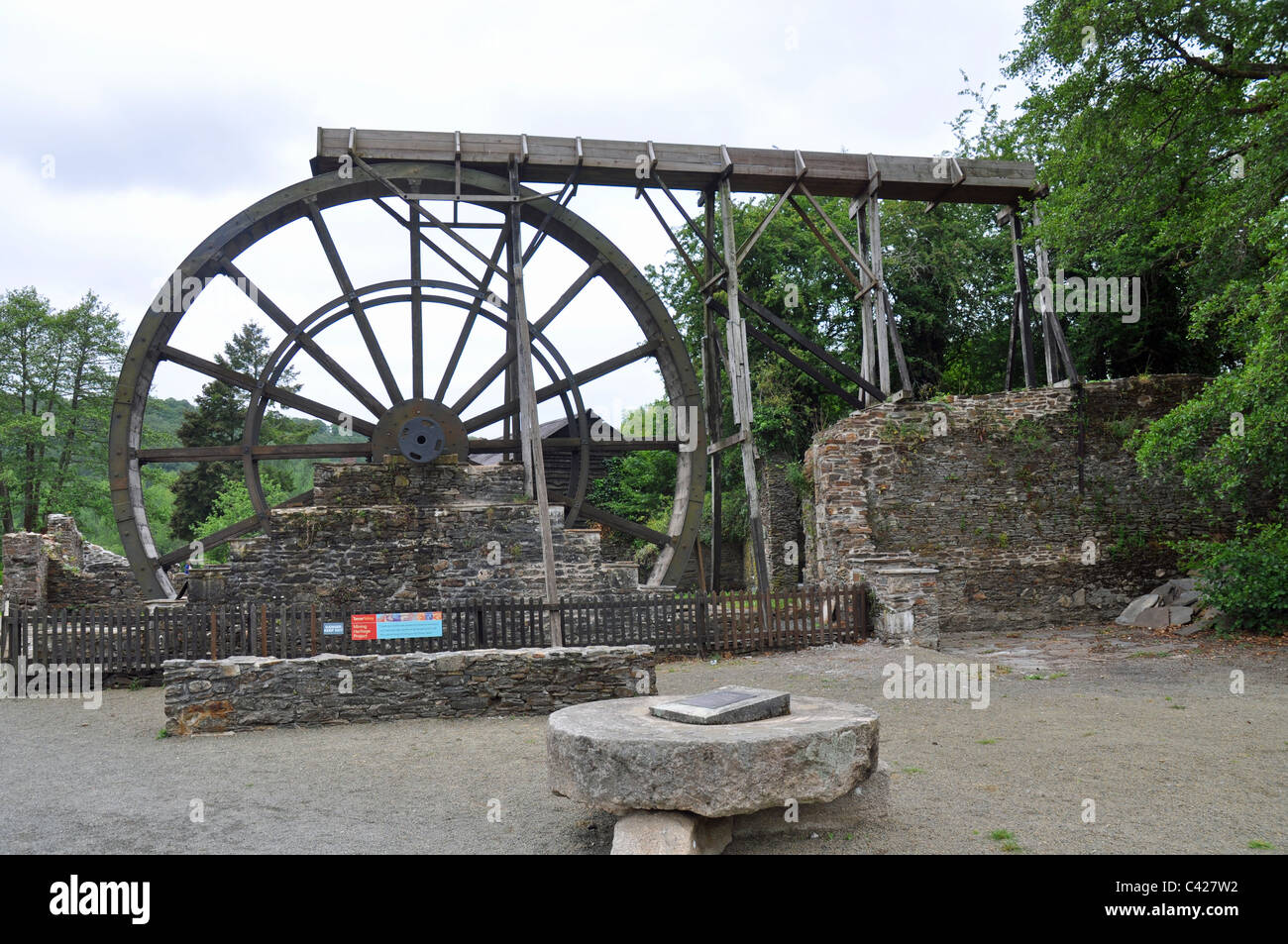 Morwellham Quay Devon England: part of the historic exhibits Stock ...