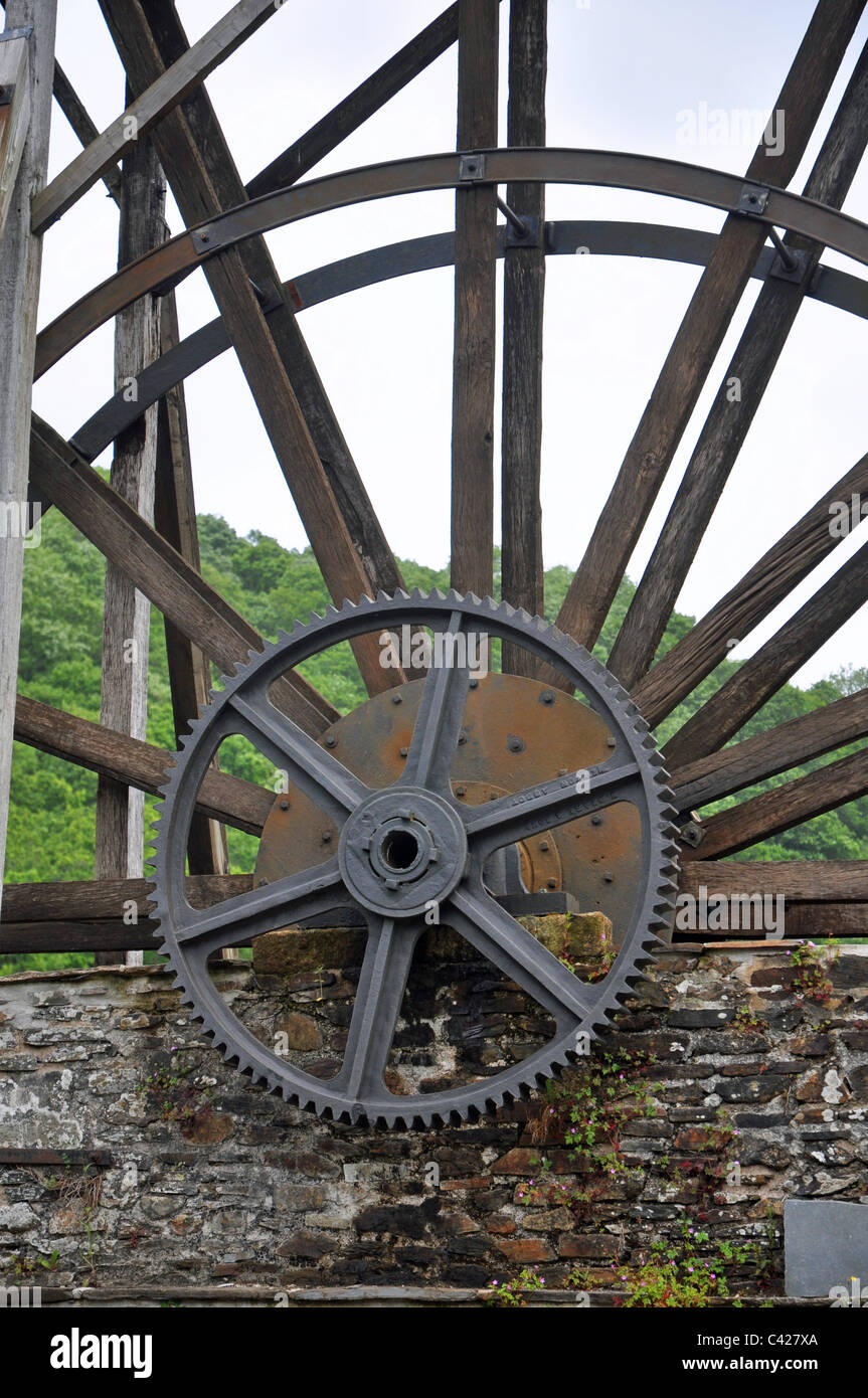 Morwellham Quay Devon England: part of the historic exhibits Stock ...