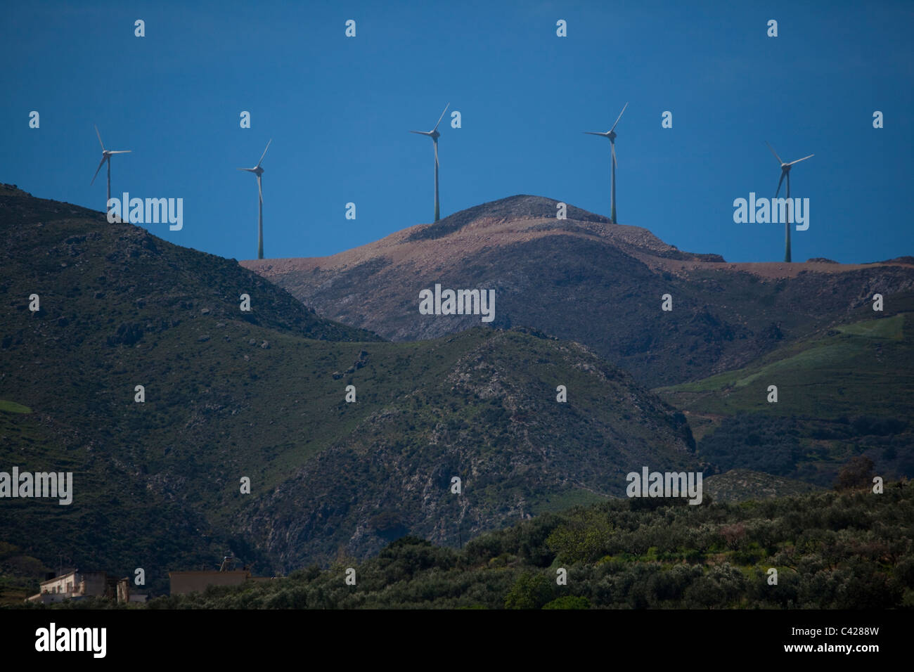 Wind power generation windmills rotating hi-res stock photography and ...