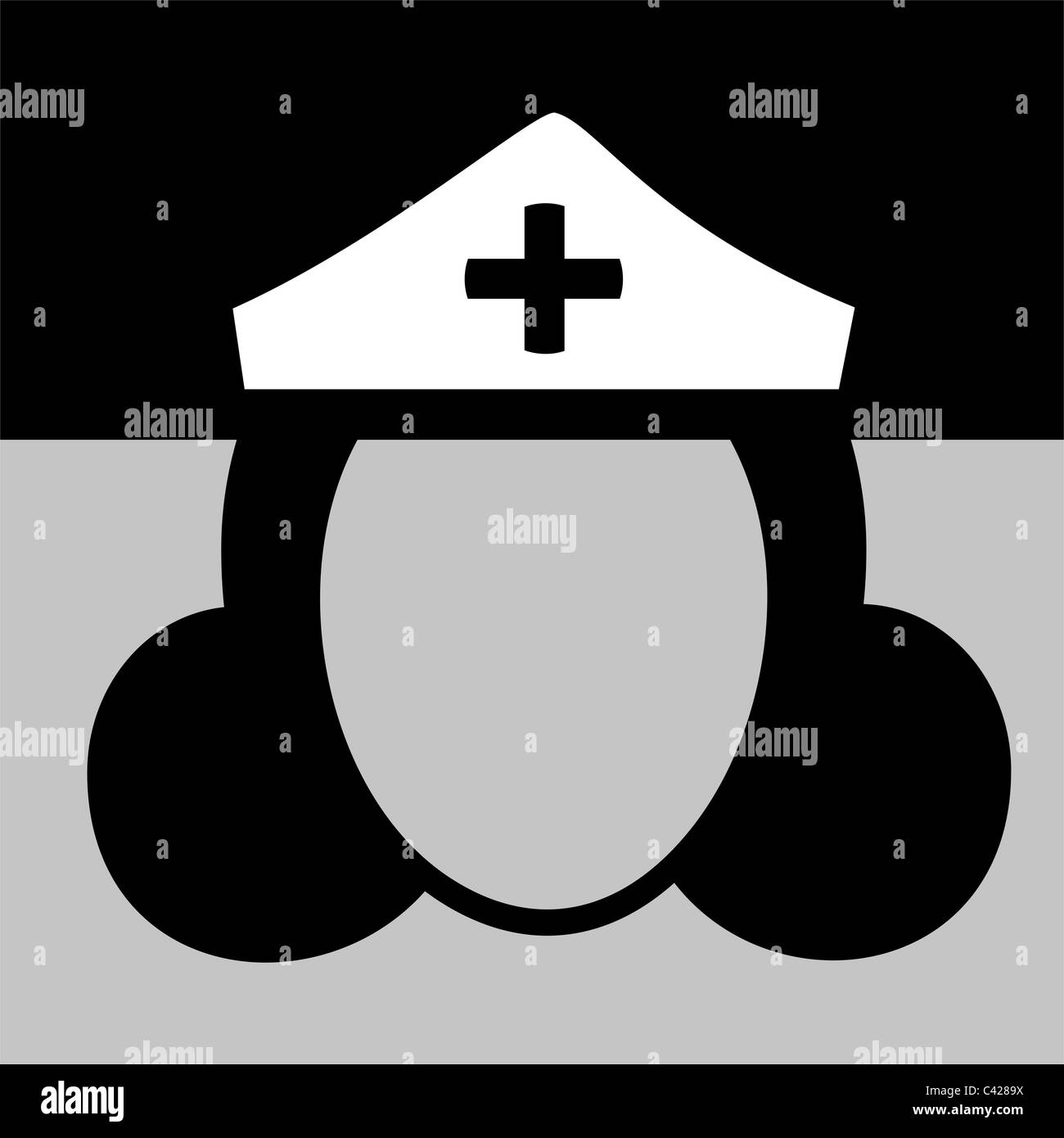 Black white image nurse hi-res stock photography and images - Alamy