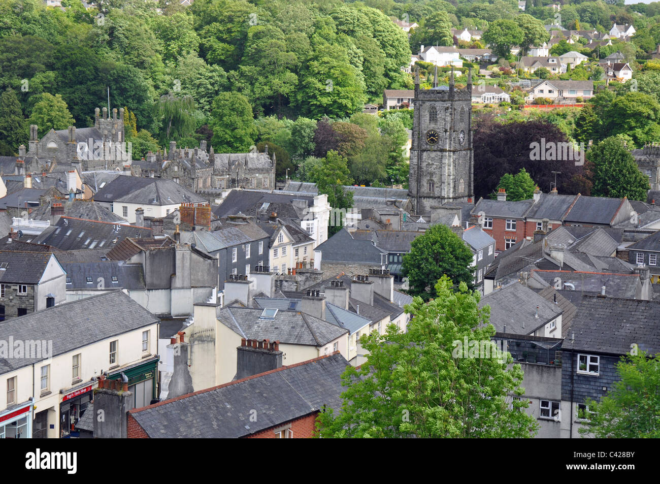 Tavistock in Devon, England in the Tamar Valley Stock Photo - Alamy