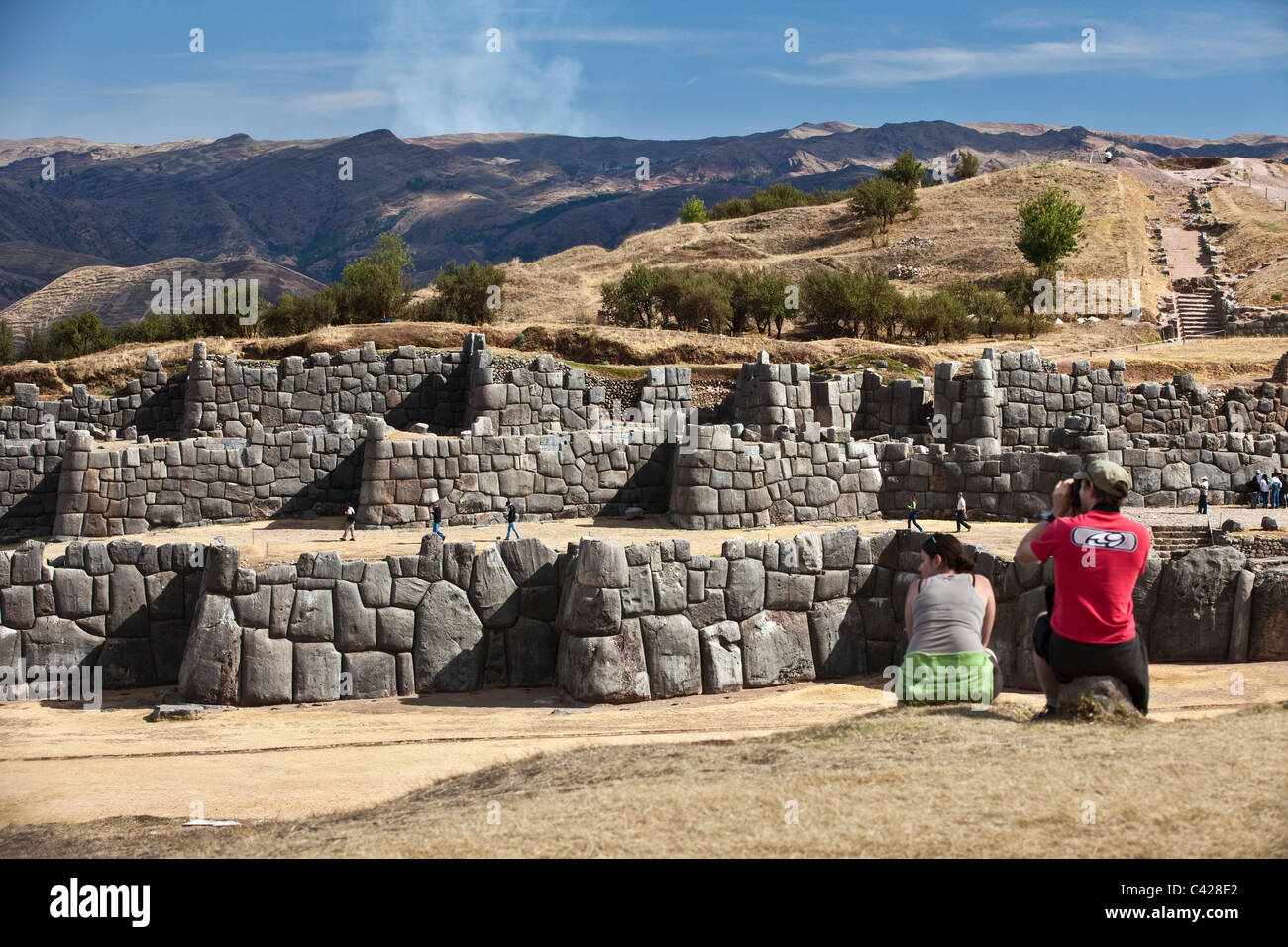 Peru, Cusco, Cuzco, Saqsayhuaman, Sacsayhuaman, Sacsaywaman. Inca Ruins ...