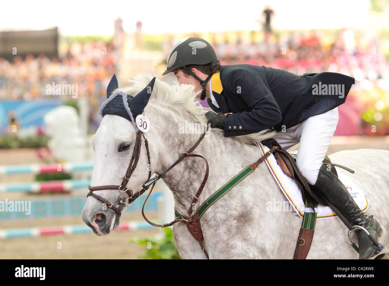 Mario Gamboa of Colombia riding LH TITAN during the 2010 Singapore ...
