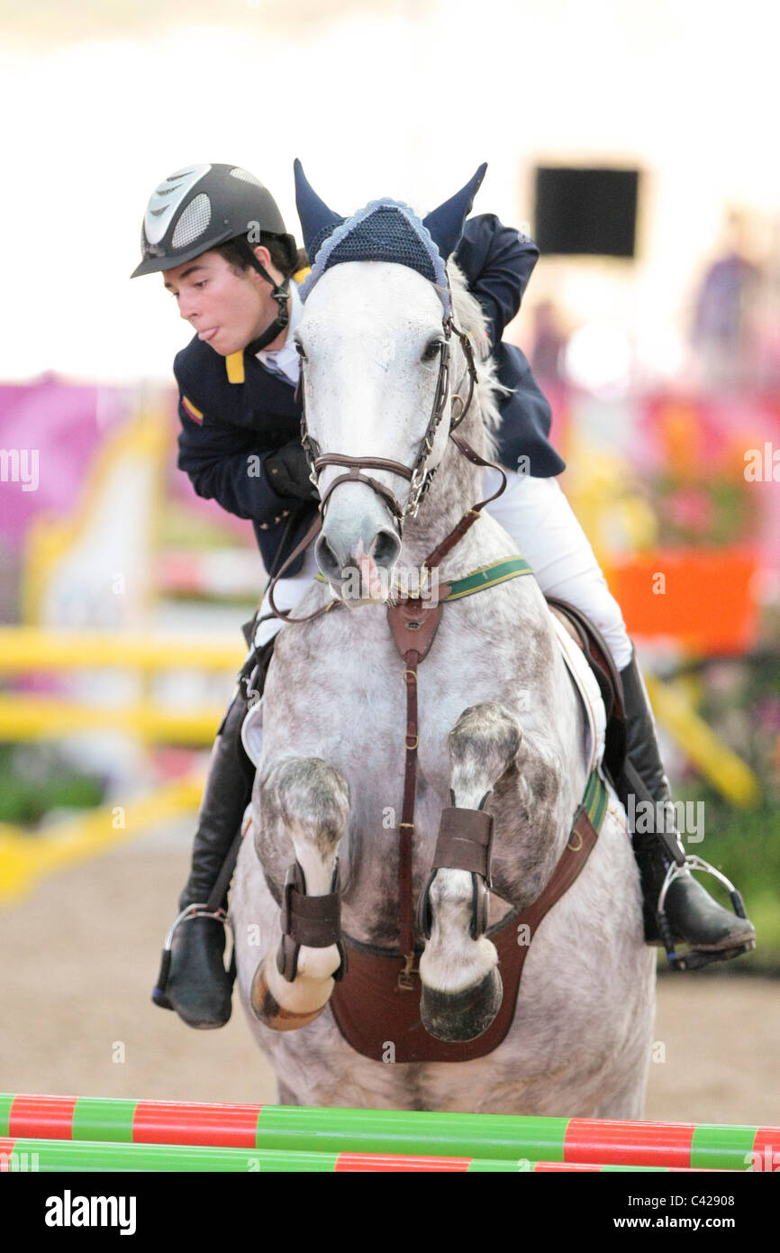 Mario Gamboa of Colombia riding LH TITAN during the 2010 Singapore ...