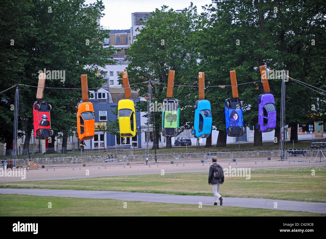 Hanging cars hi-res stock photography and images - Alamy