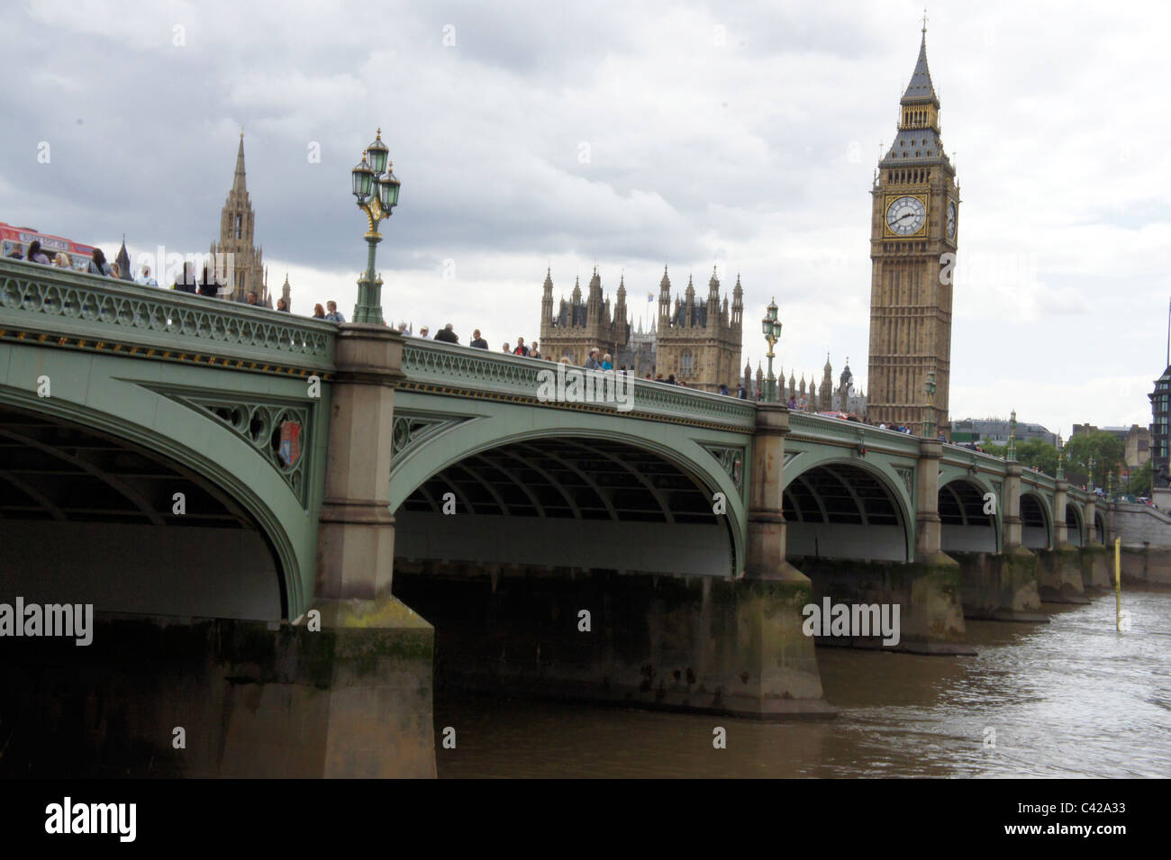 Westminster Bridge with Big Ben Clock Tower behind Stock Photo - Alamy