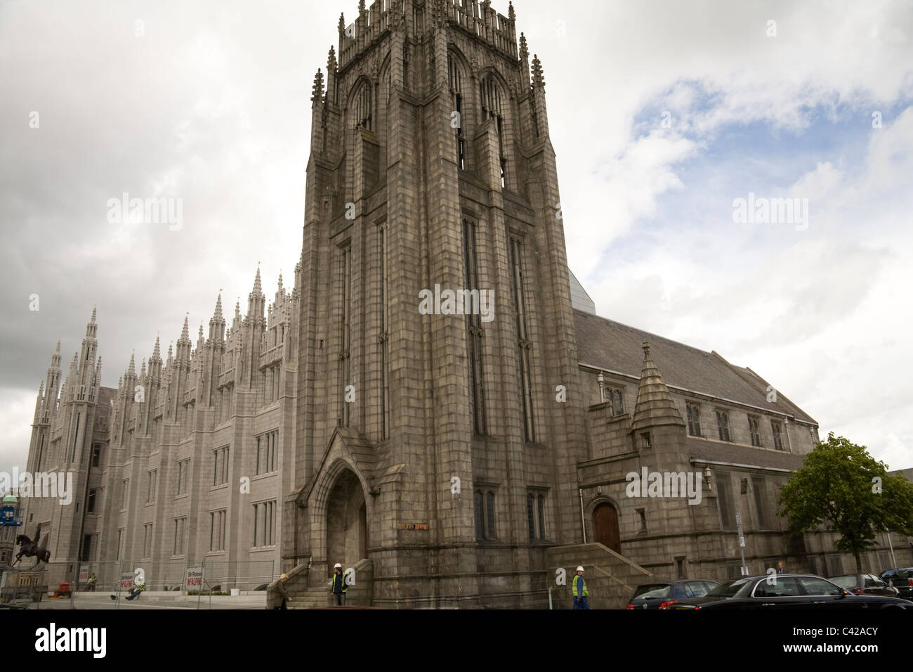 Aberdeen Scotland UK Marischal College building owned by University of ...