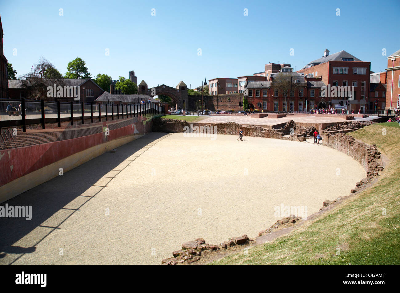 Roman Amphitheatre in Chester Cheshire UK Stock Photo - Alamy