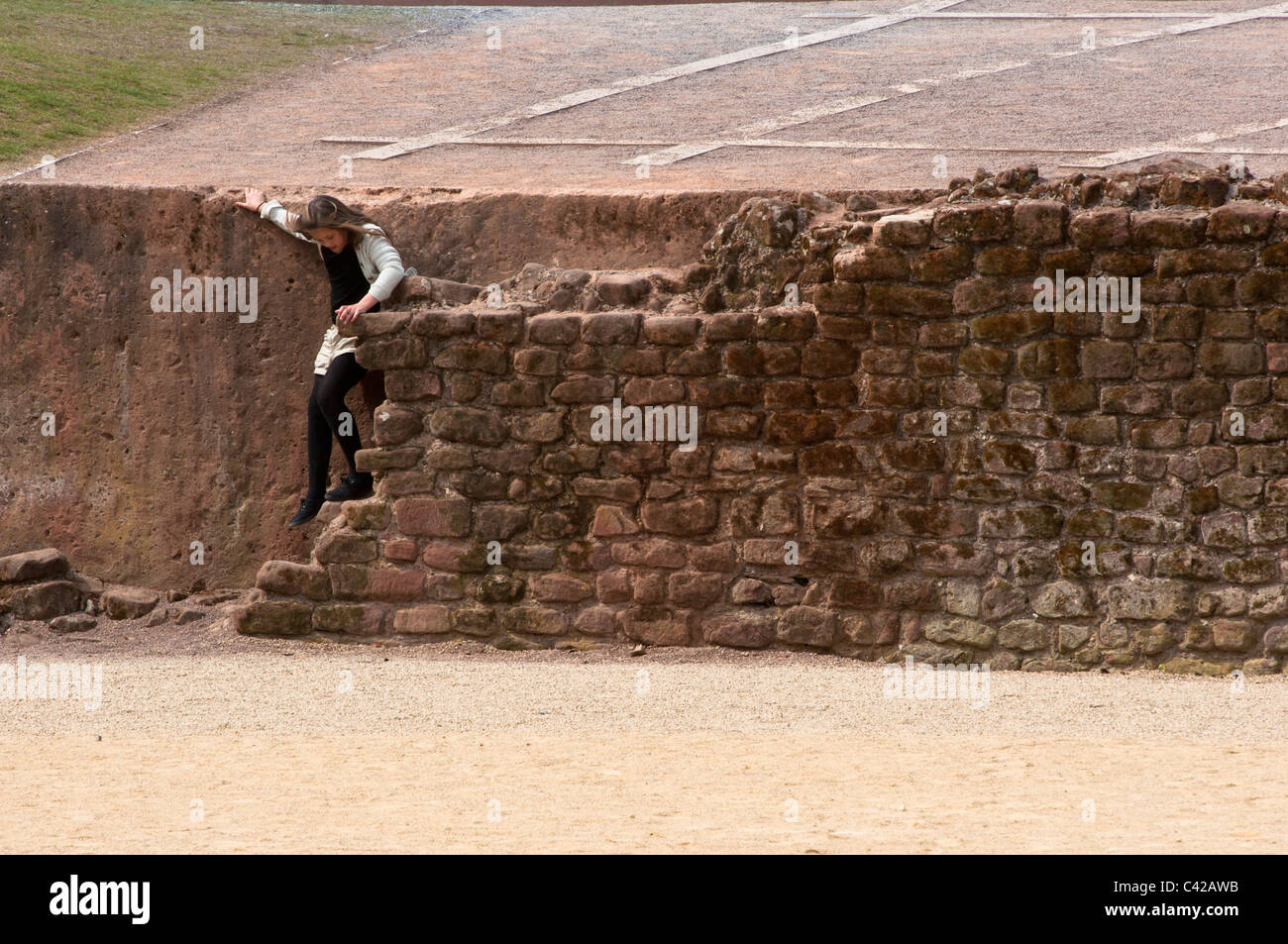 Chester's Roman amphitheatre, Cheshire, UK Stock Photo - Alamy