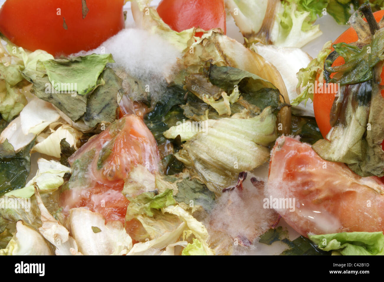 mold infested vegetables unhealthy to eat Stock Photo - Alamy