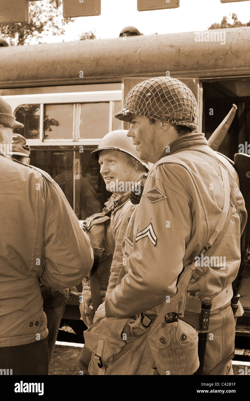 World War II, Second World War, WWII,WW2; Re-enactment at a British ...