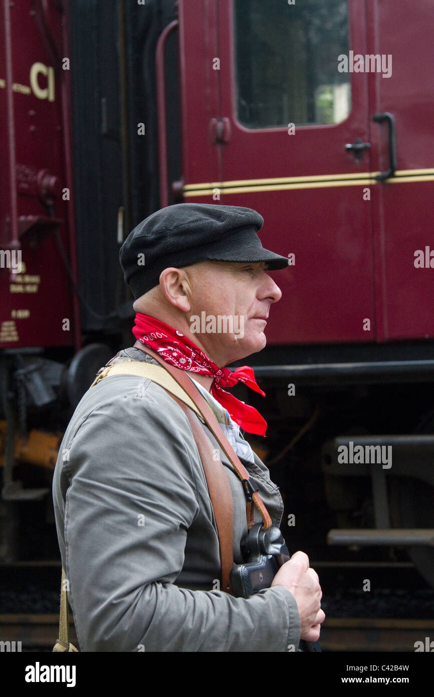 French resistance fighter armed with machine gun and satchel a World ...