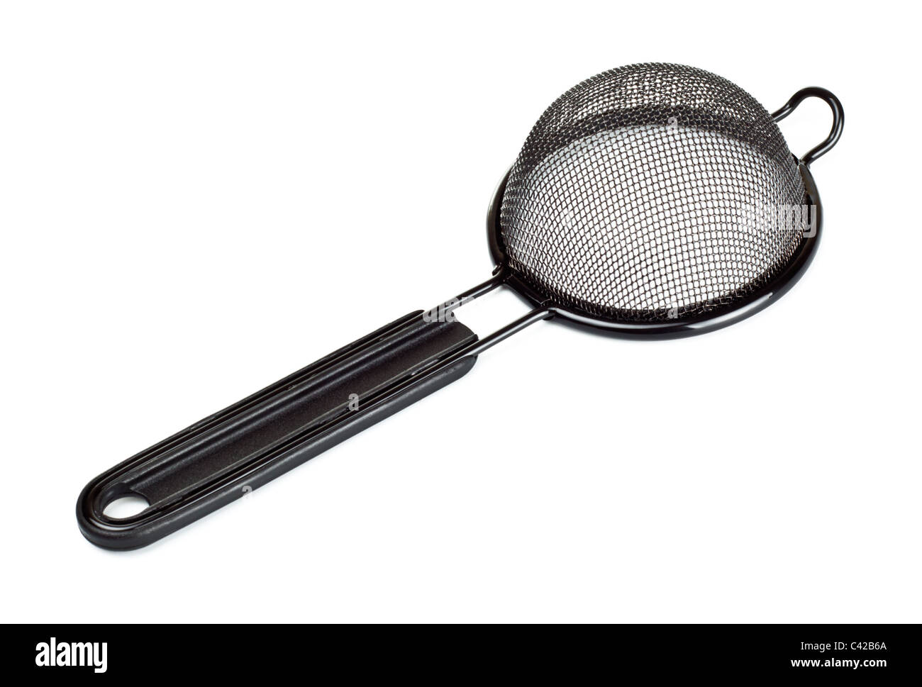 black tea strainer isolated on white background Stock Photo - Alamy
