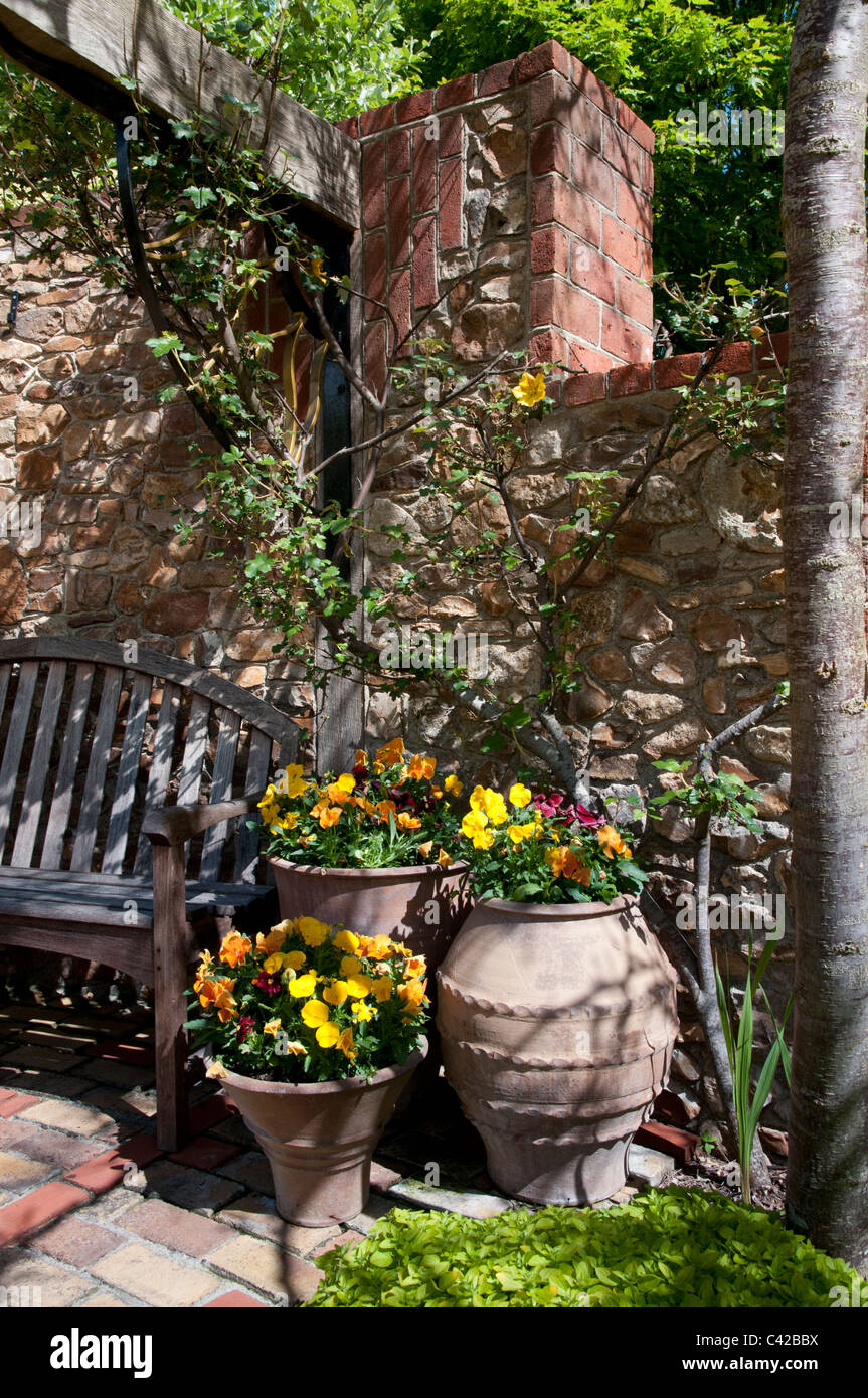 A peaceful corner off the sun garden feature in the millennium gardens ...