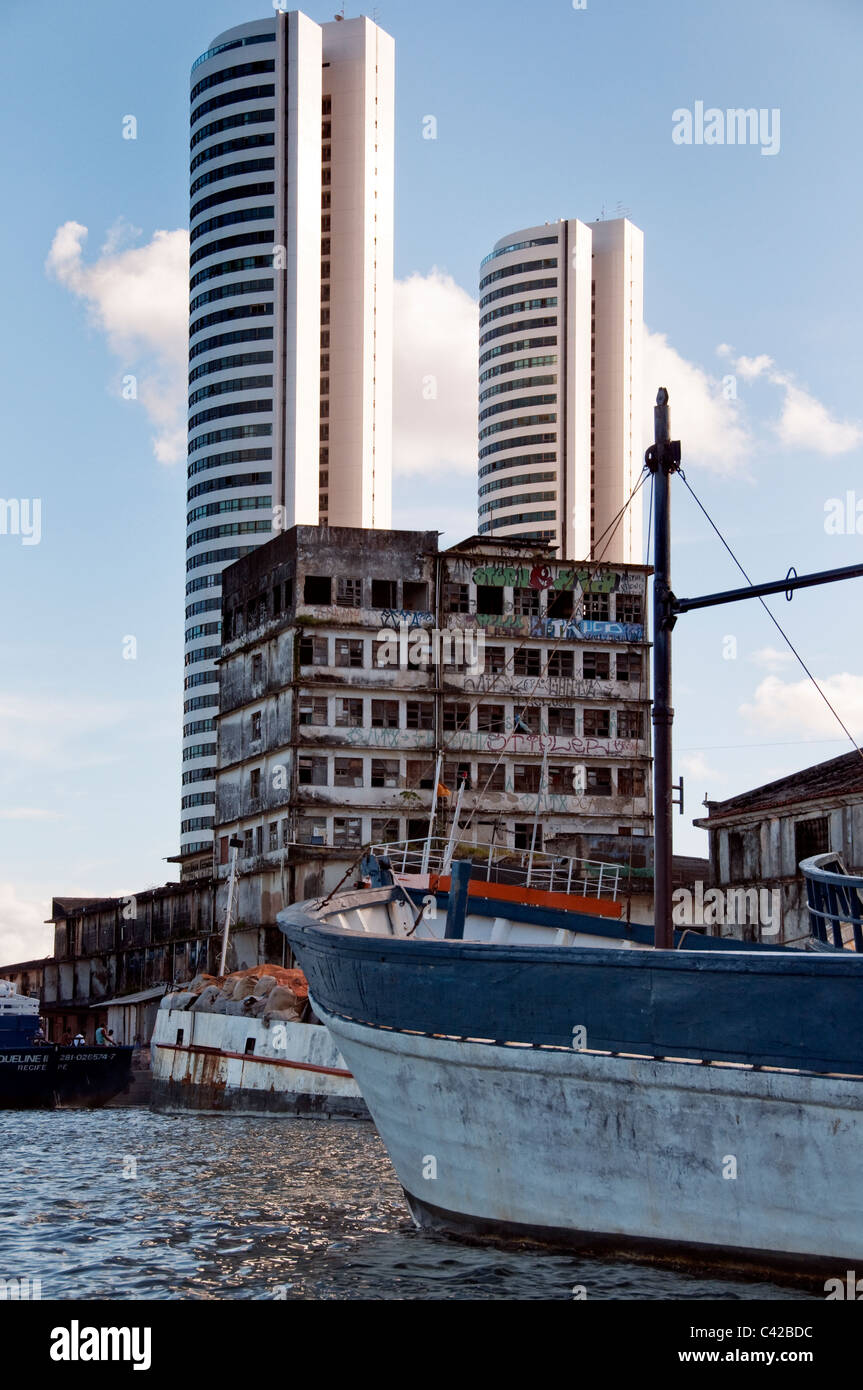 Mixed old and new architecture in central Recife Brazil Stock Photo - Alamy