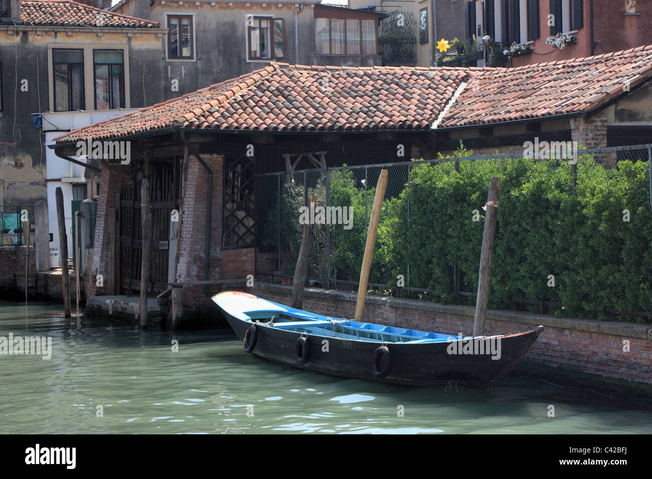 Venice boat canal italy hi-res stock photography and images - Alamy