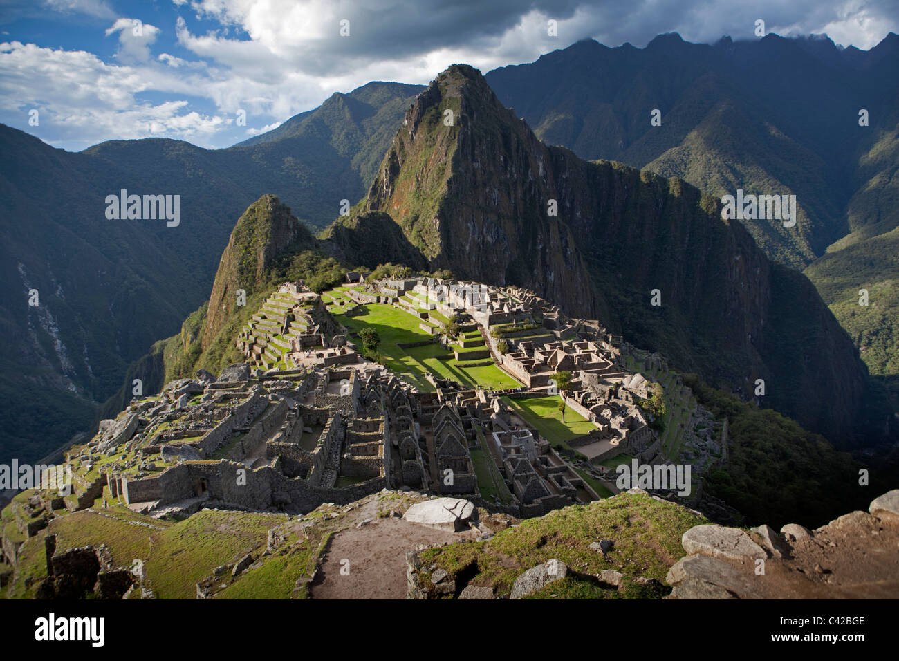 Peru, Aguas Calientes, Machu Picchu.15th-century Inca site located ...