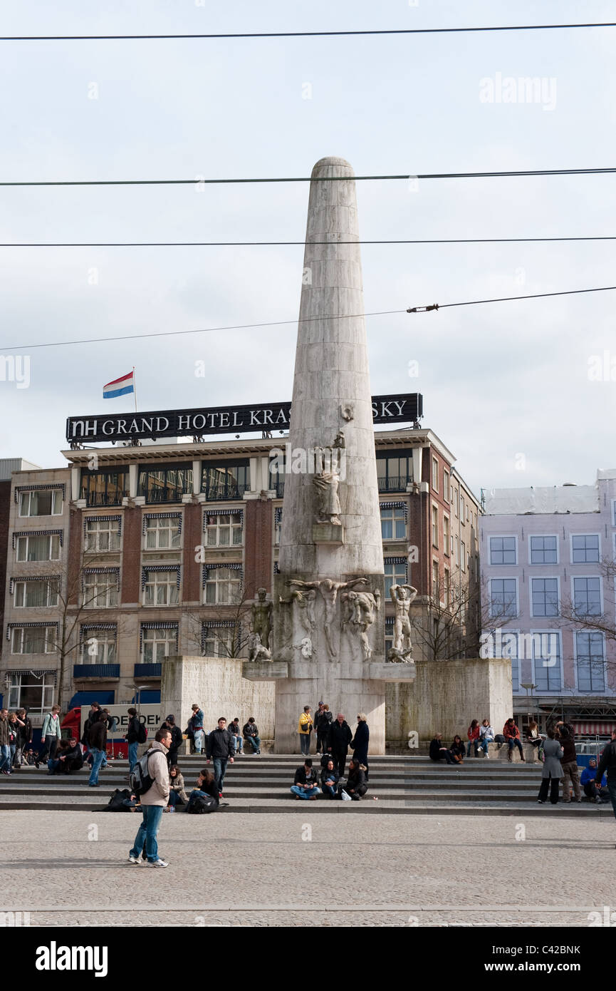 Dam square in Amsterdam Stock Photo - Alamy