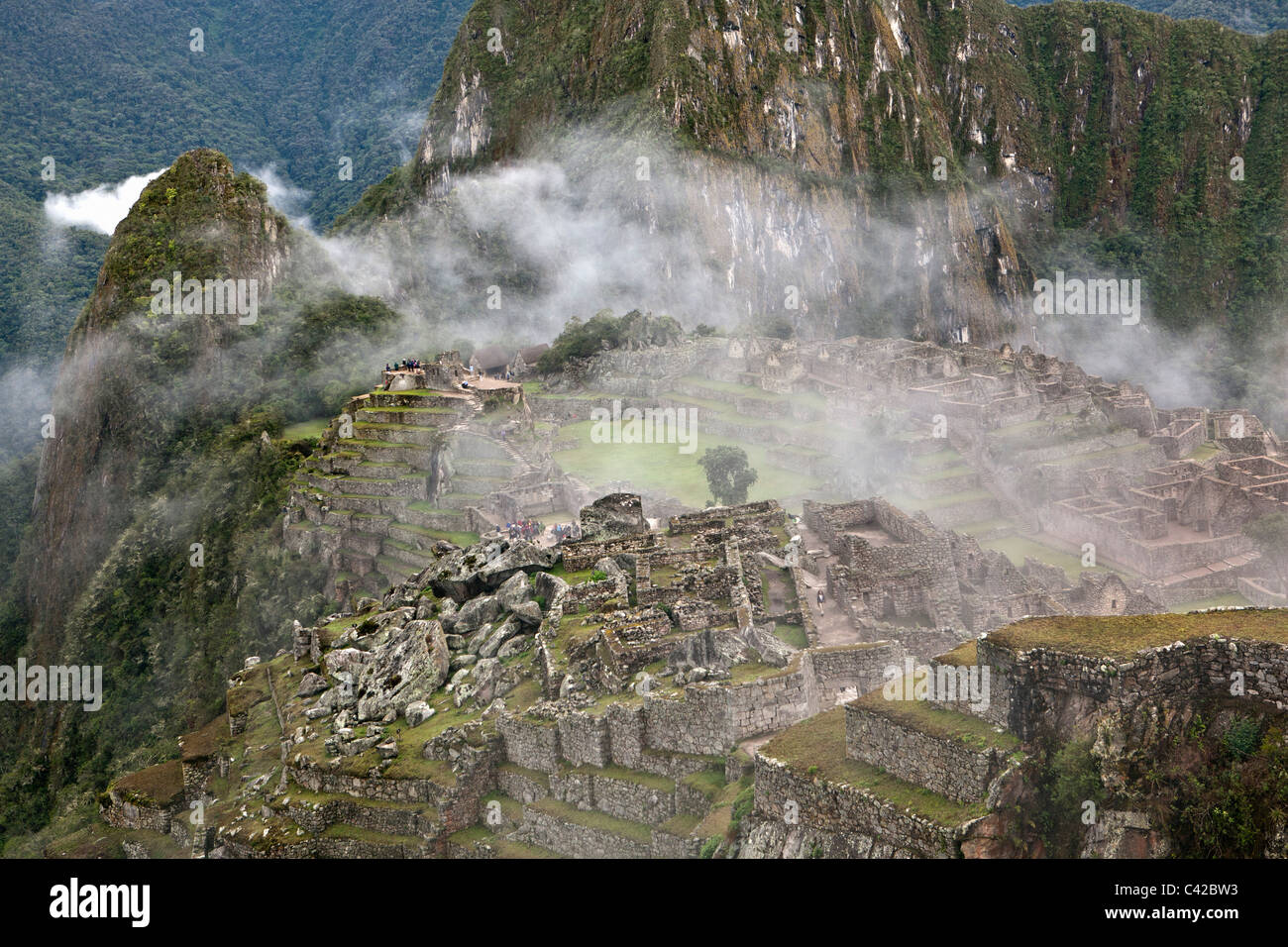 Peru, Aguas Calientes, Machu Picchu.15th-century Inca site located ...