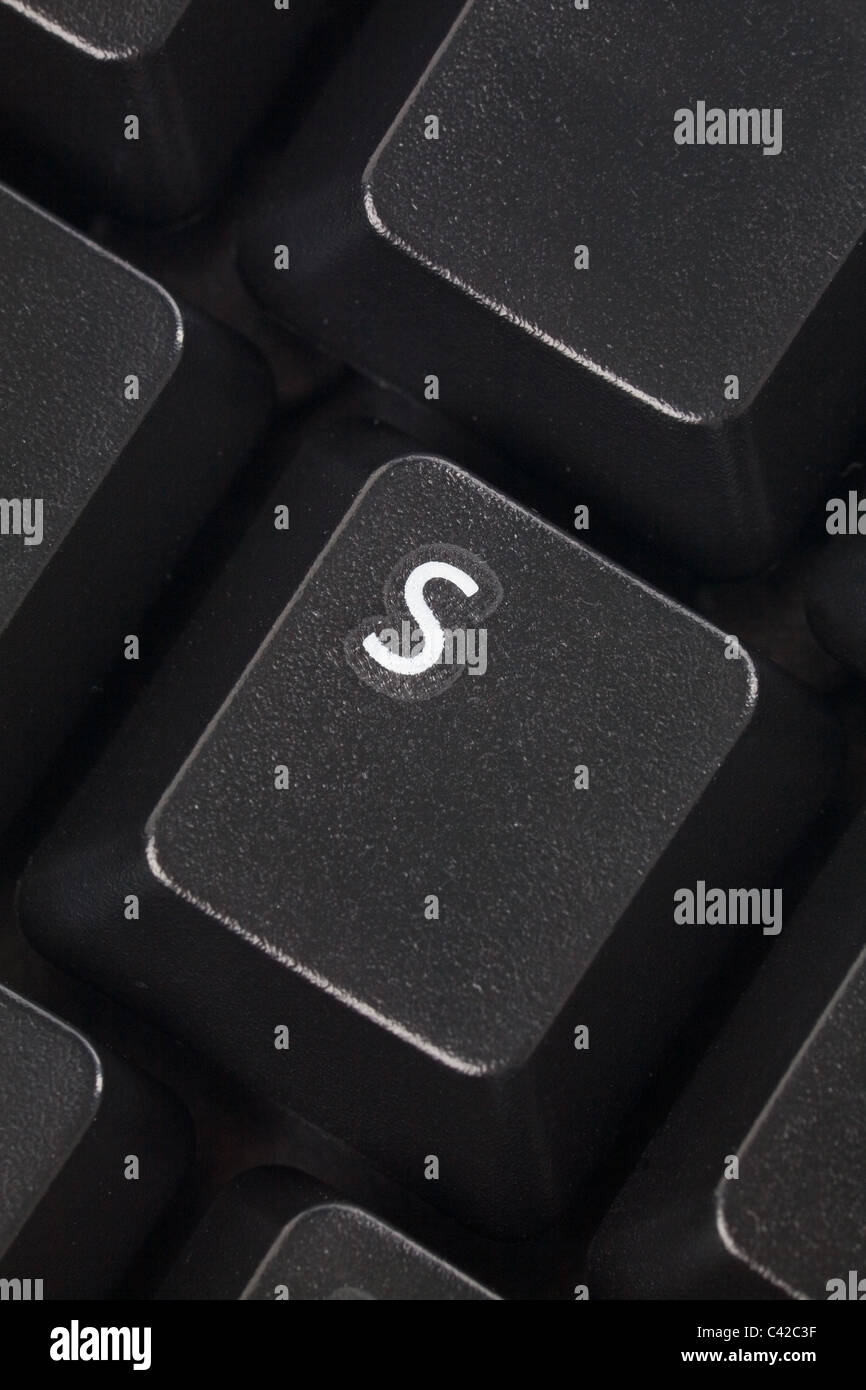 black computer keyboard close up Stock Photo - Alamy
