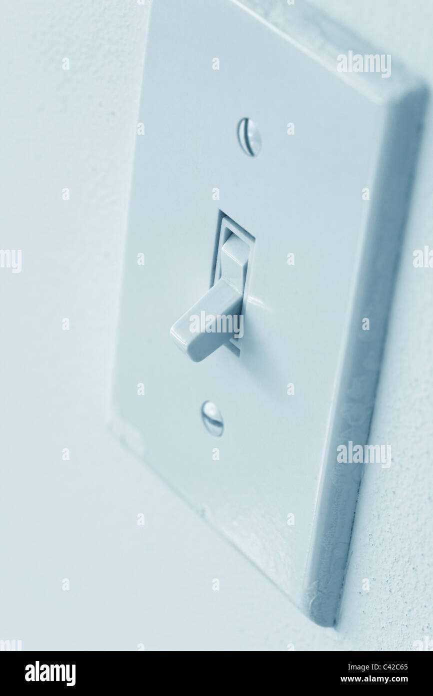 Light Switch close up shot, Environmental Conservation Stock Photo - Alamy