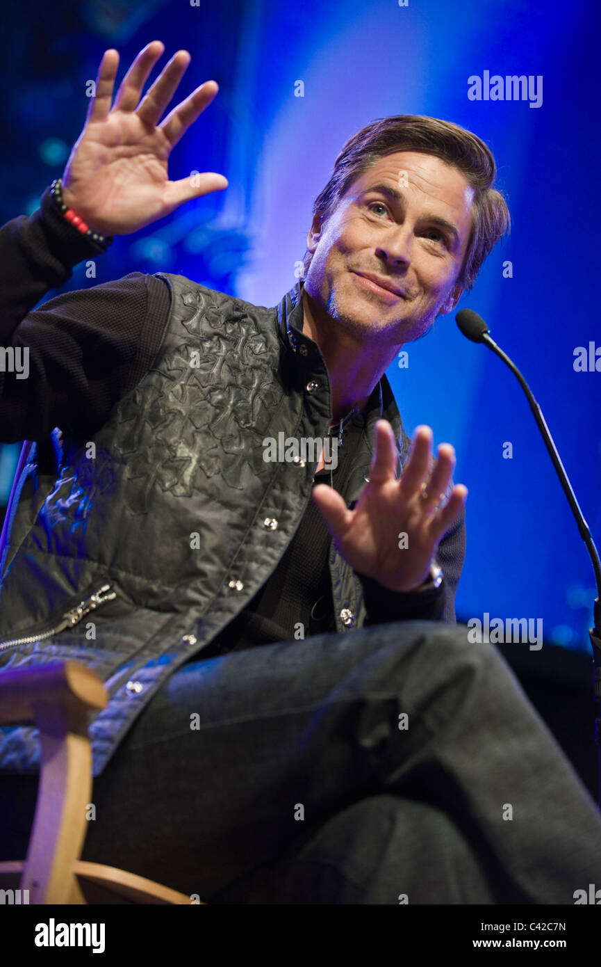 Rob Lowe American actor pictured at Hay Festival 2011 Stock Photo - Alamy