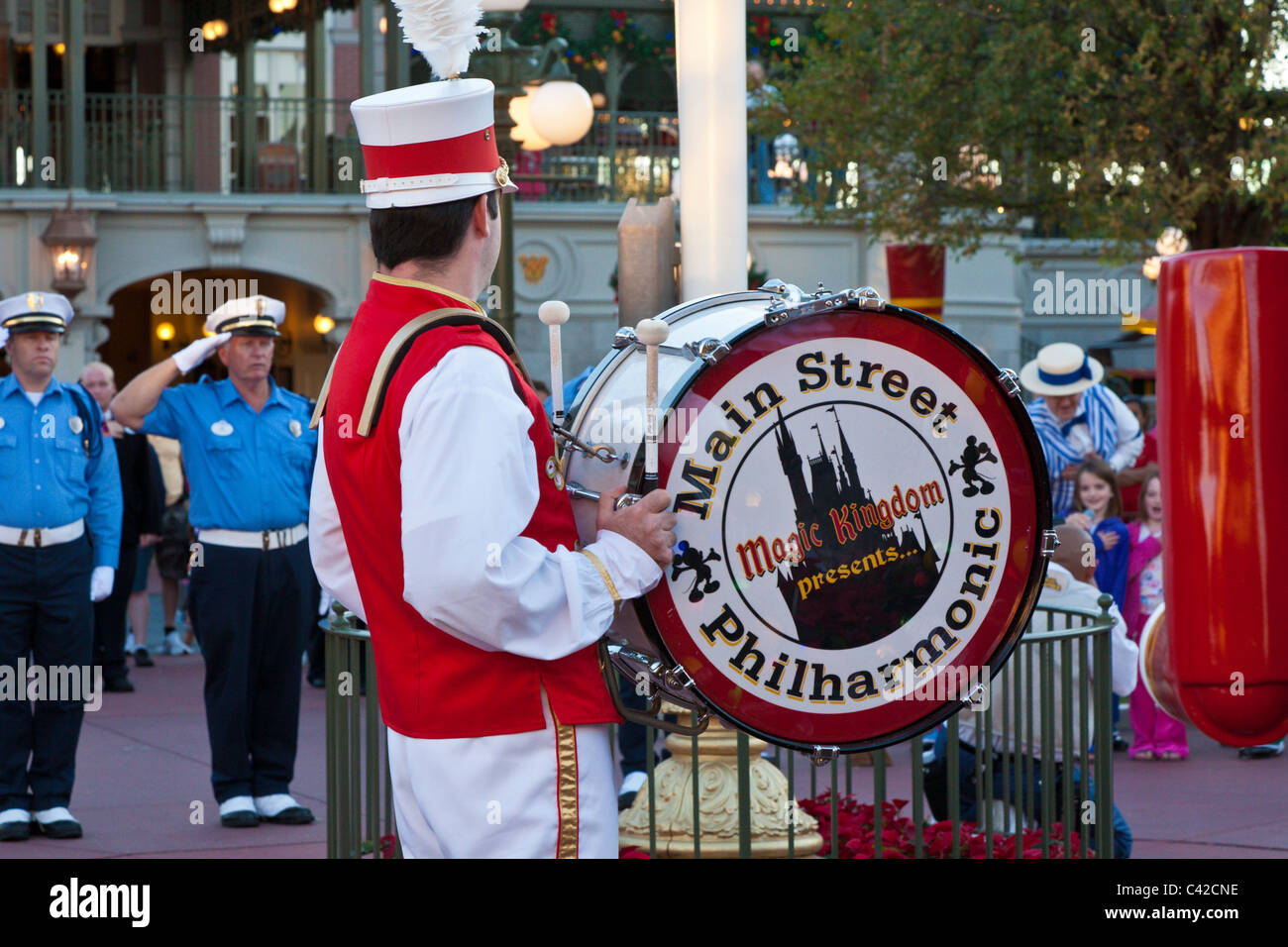 The Main Street Philharmonic Band in Town Square at the Magic Kingdom ...