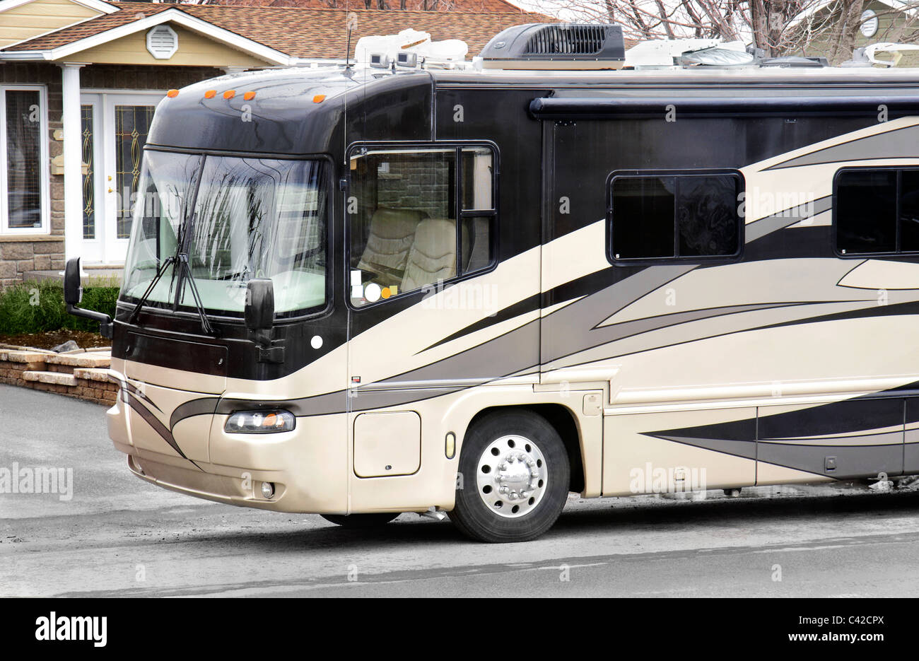 Big recreational vehicle road hi-res stock photography and images - Alamy