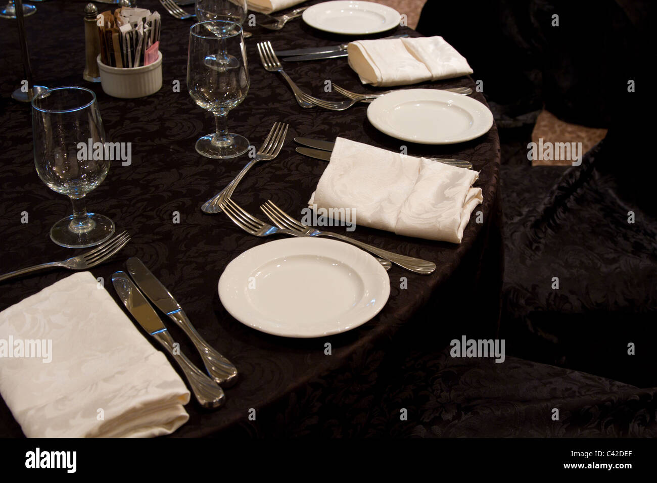 banquet table "close up Stock Photo - Alamy