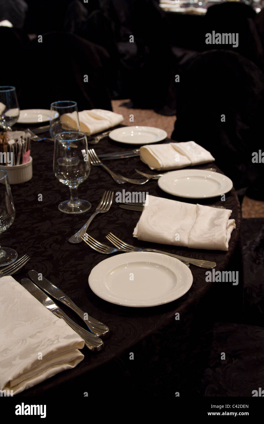 banquet table "close up Stock Photo - Alamy