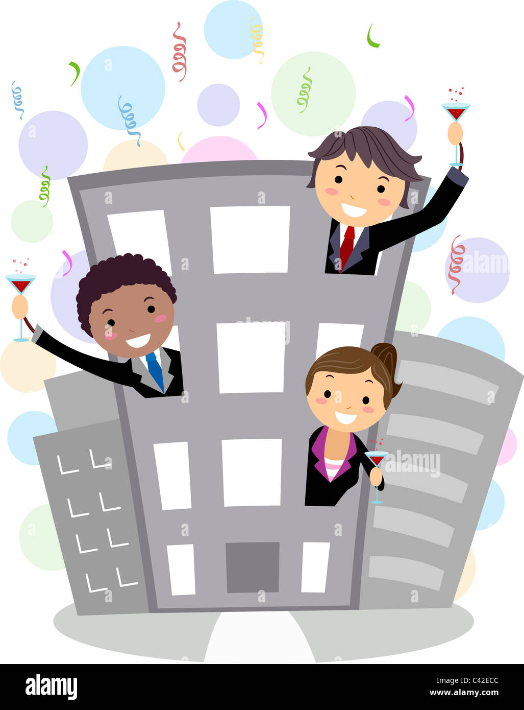 Cartoon people in office hi-res stock photography and images - Alamy