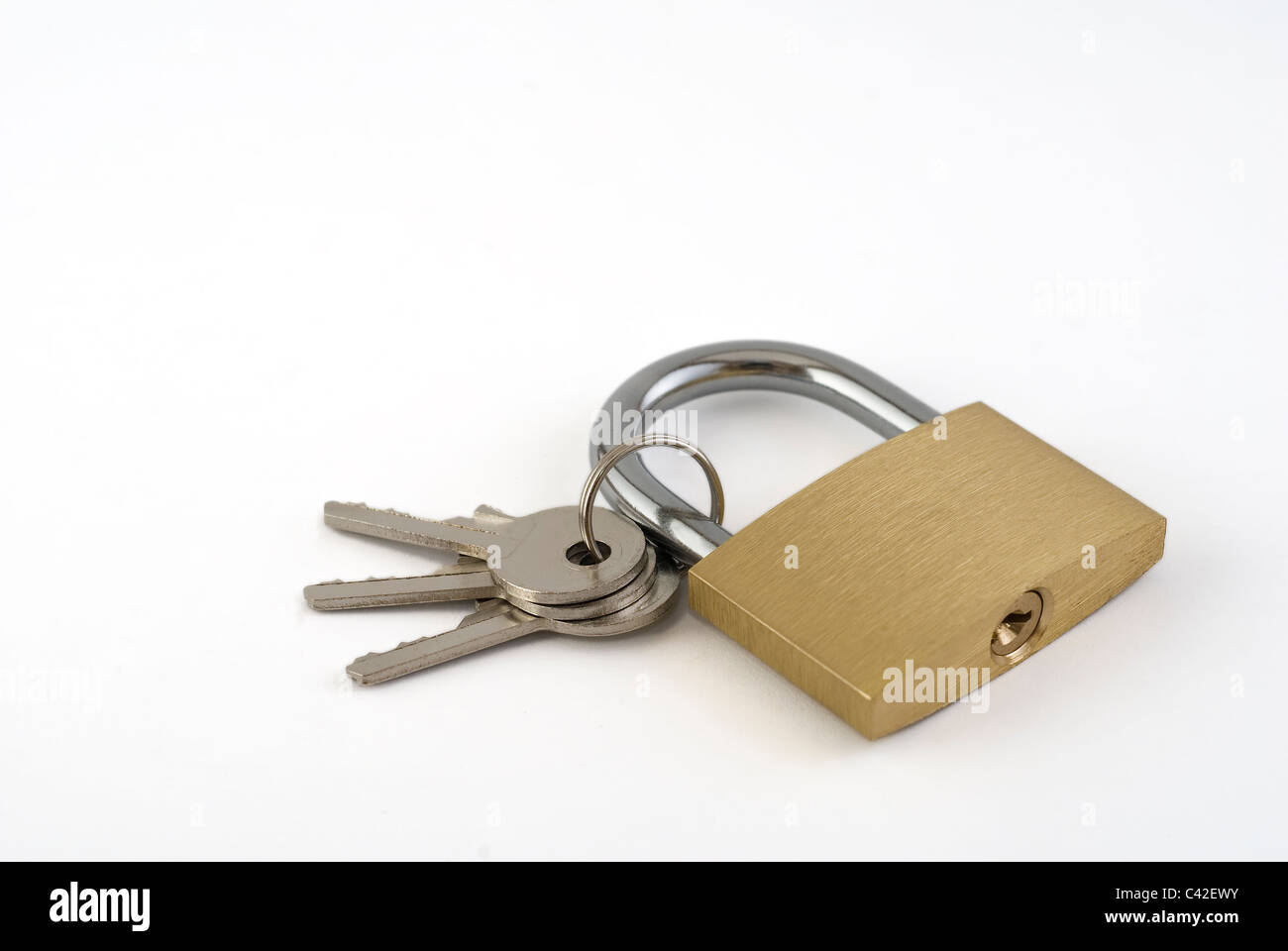 Padlock and Keys Stock Photo - Alamy