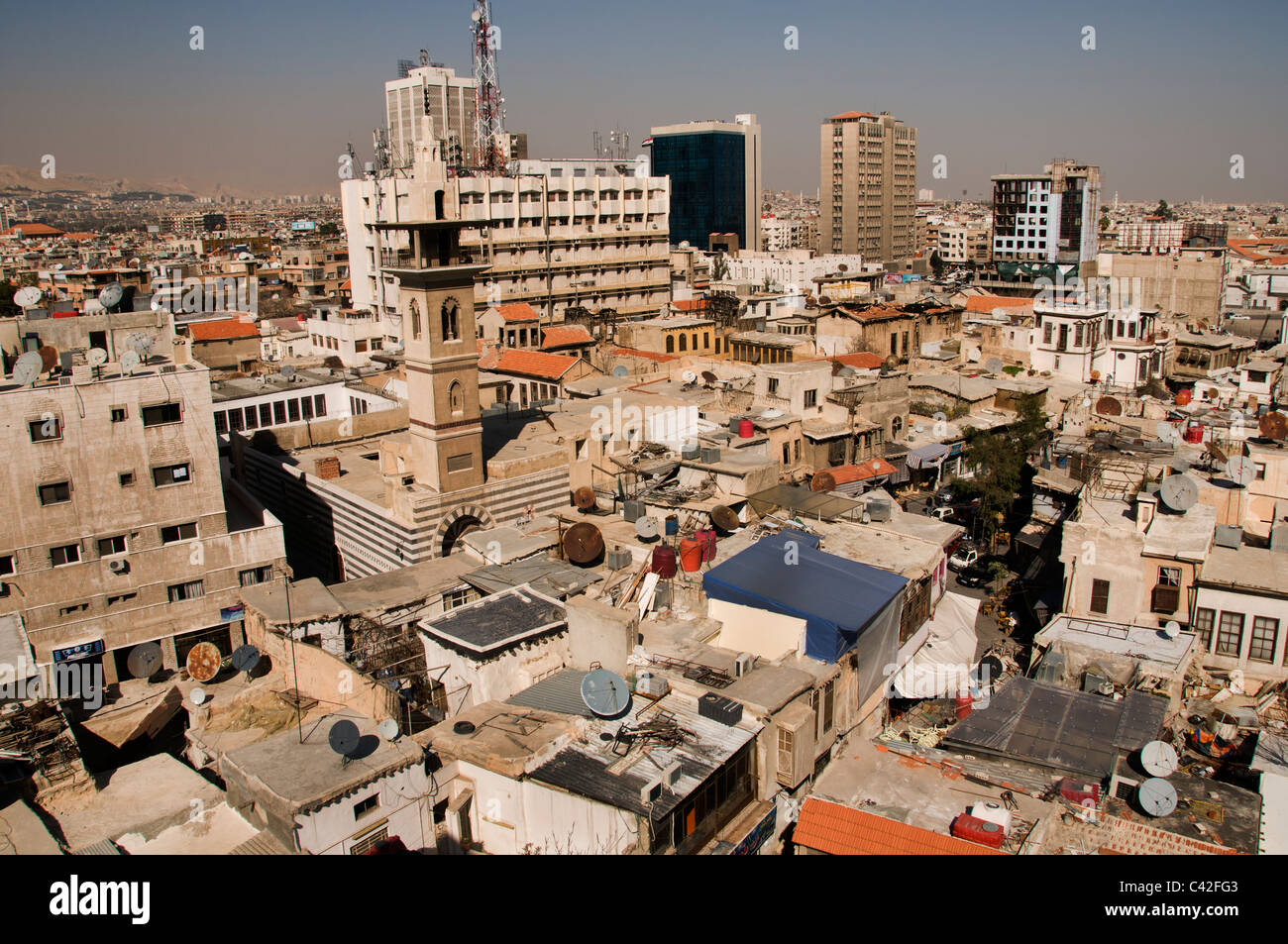 Modern Town City Central Damascus Syria Stock Photo - Alamy