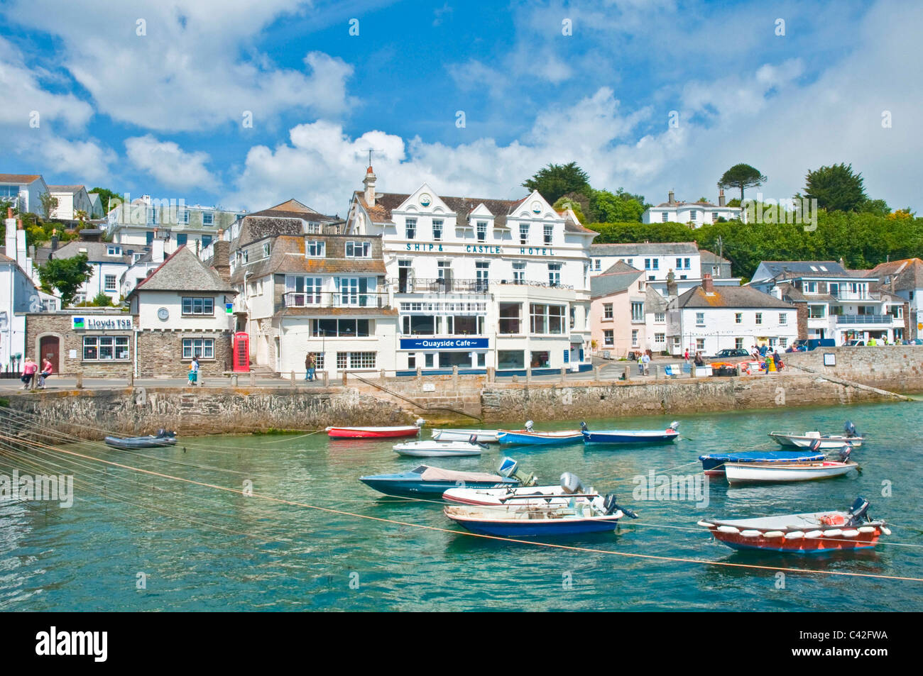 Boats in the harbour at St Mawes Cornwall England Stock Photo - Alamy